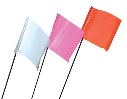 Marking Flags - Bulk Wire Staff 4" X 5" - Bundles of 100 | Deer Park