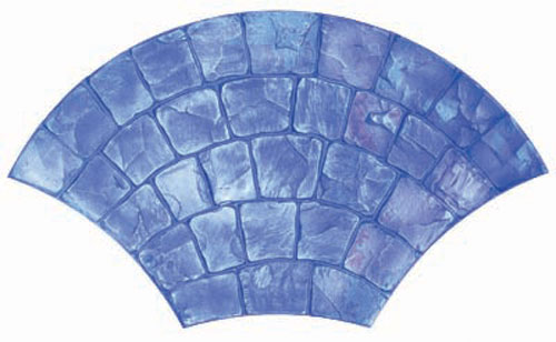 Kraft Tool CC141 European Fan Cobblestone Texture Mat | Deer Park