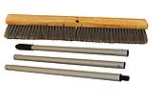 Kraft Tool CC204M 36'' Grey Flagged Broom W/ 3 Piece Met. Hdl | Deer Park