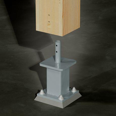 MCBS Simpson Strong-Tie Mass Timber Column Base with Standoff | Deer Park